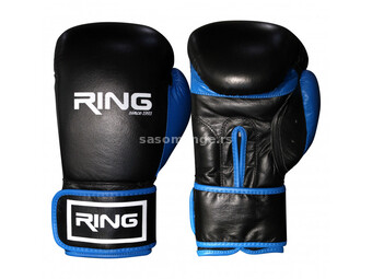 RING rukavice za boks 10 OZ kozne - RS 3211-10 blue