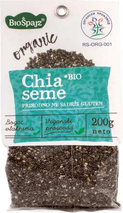 BioŠpajz
Chia seme, 200 g