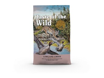 Taste of the Wild hrana za mačke Lowland Creek - prepelica i divlja patka 6.6kg