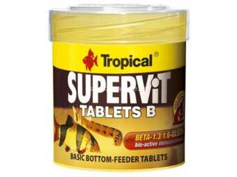 SUPERVIT hrana za sve vrste tropskih riba u obliku tableta B 50 ml - 36 g oko 200 kom