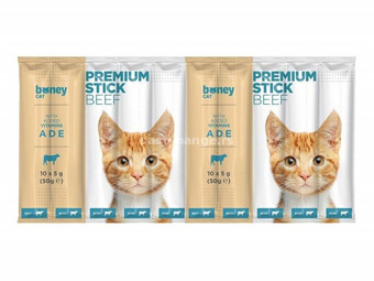 Boney Premium stick govedina za macke 10x5g