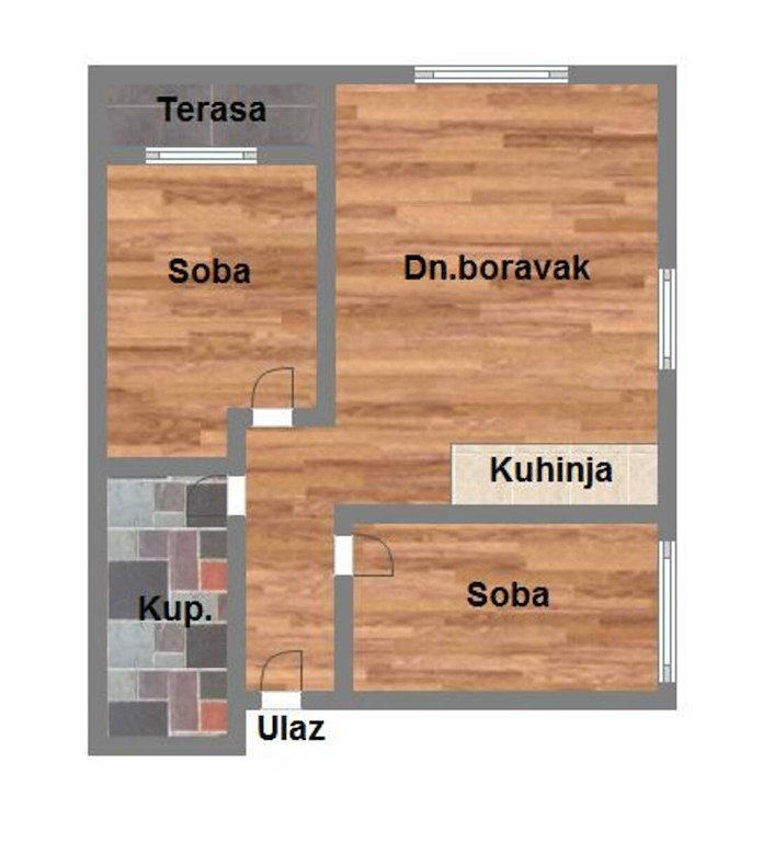 Odlican dvoiposoban stan u manjoj kvadraturi