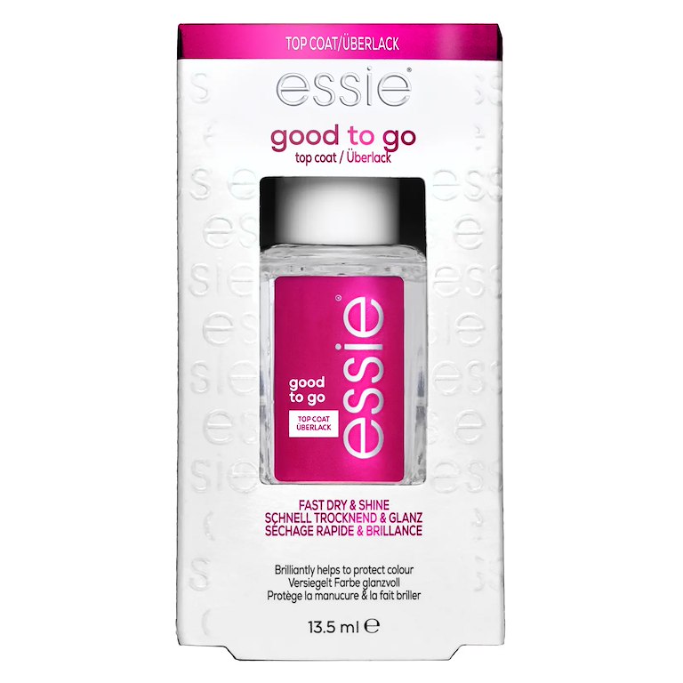 Essie Top Coat Good to go završni sloj za fiksiranje laka za nokte 13,5 ml Transparentno