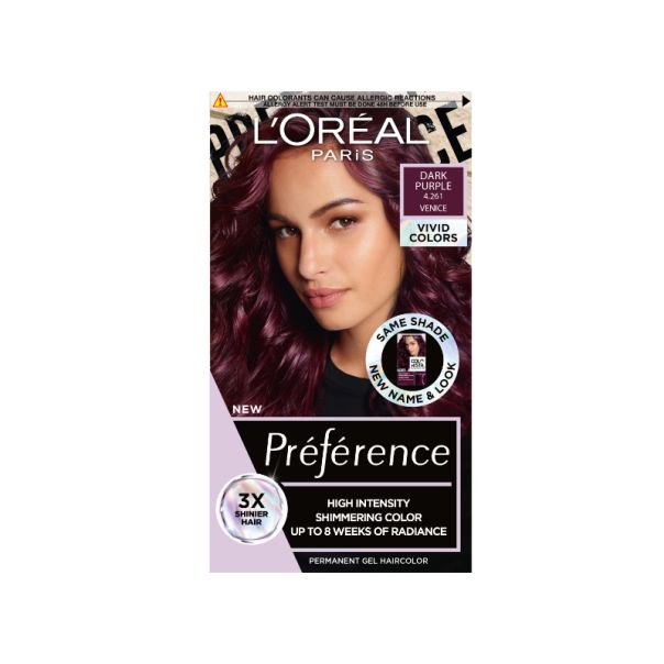 L'Oreal Paris Boja za kosu Preference vivids 4.261, dark purple