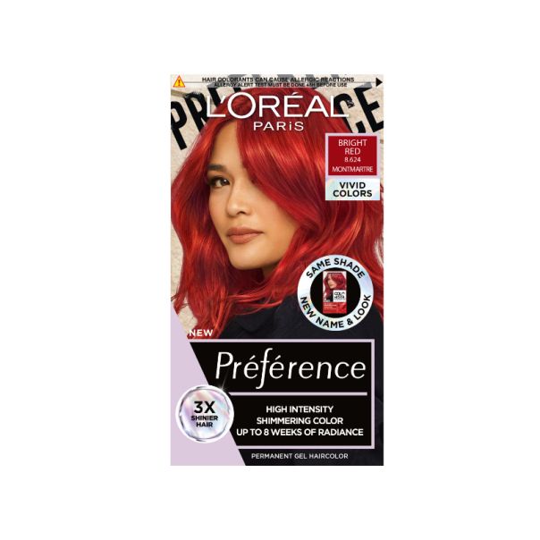 L'Oreal Paris Boja za kosu Preference vivids 8.624, bright red