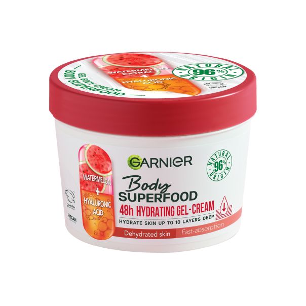 GARNIER Body Superfood Gel-krema za telo lubenica, 380 ml