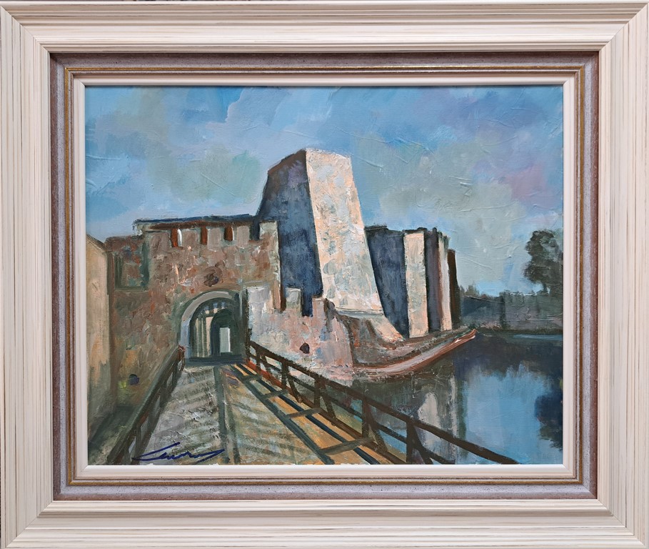 Tvrđava 13, ulje na platnu, Ivan Vanja Milanovic, sa 55×65 cm, bez 40×50 cm, sertifikat, 17700 dinara
