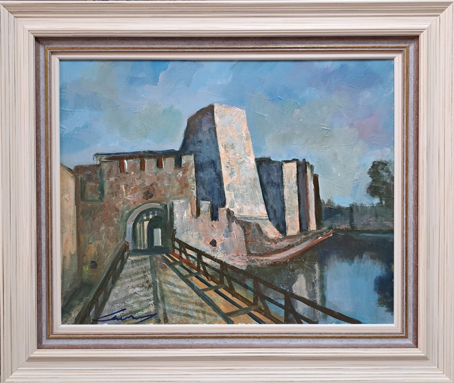 Tvrđava 13, ulje na platnu, Ivan Vanja Milanovic, sa 55×65 cm, bez 40×50 cm, sertifikat, 150 evra