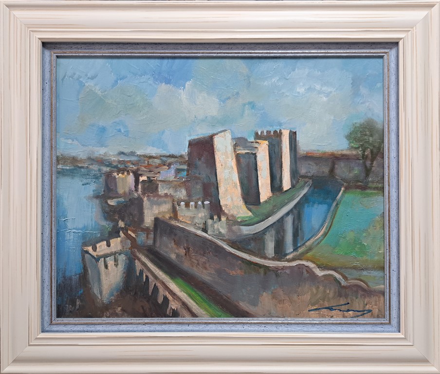 Tvrđava 11, ulje na platnu, Ivan Vanja Milanovic, sa 55×65 cm, bez 40×50 cm, sertifikat, 17700 dinara