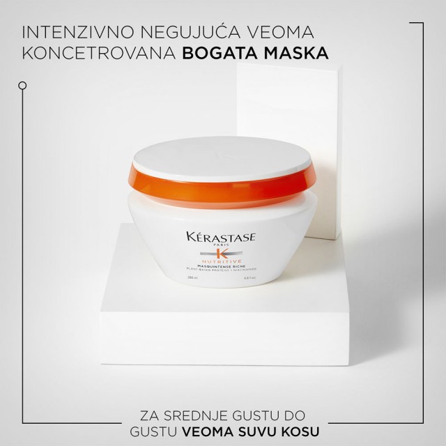 KÉRASTASE NUTRITIVE MASQUINTENSE RICHE - MASKA ZA GUSTU KOSU 200ML