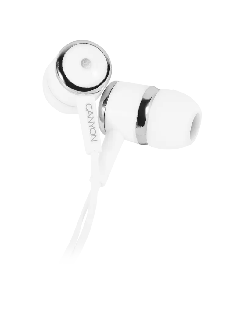 CANYON EPM- 01 Stereo earphones with microphone, White, cable length 1 2m, 23 9...