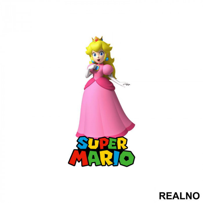 PRINCEZA BRESKVICA - PRINCESS PEACH - SUPER MARIO - NALEPNICA