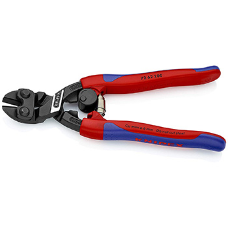 Knipex – Snažne sečice za meke metale i plastiku savijene 200mm – 72 62 200