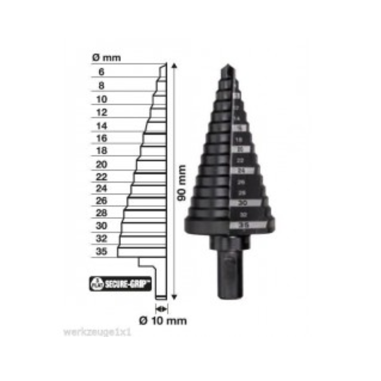 Milwaukee Stepenasta burgija za metal Cobalt, 6 – 35 mm, 48899395