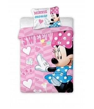 Posteljina za bebe Minnie Mouse 100×135+40x60cm – 5907750541843