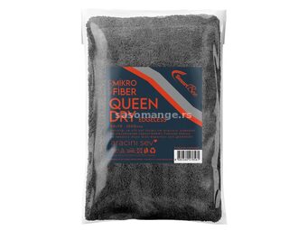 QUEENDRY - Mikrofiber peškir za sušenje automobila bez ivica 5070 1000 g/m2 - antracit