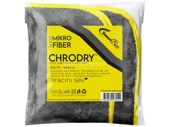 CHRODRY - Peškir za sušenje automobila od mikrofibera 5070 440GSM - antracit