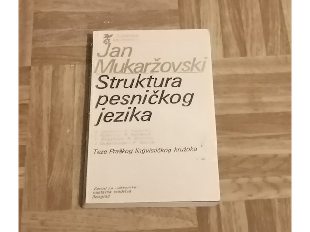 Struktura pesničkog jezika-Jan Mukaržovski