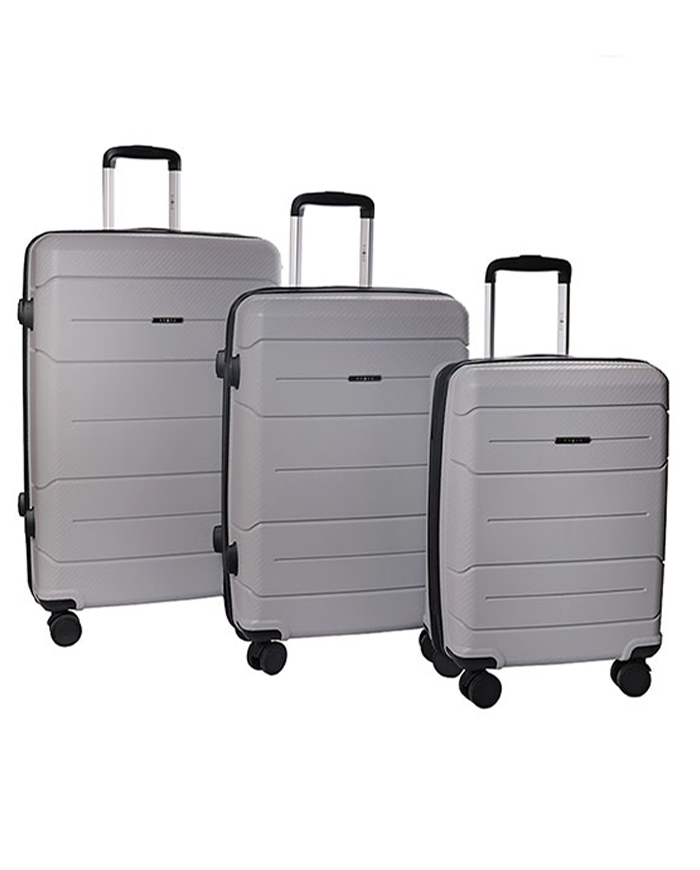 KOFER 3/1 SET MODENA LIGHT GRAY TROLLEY ENOVA