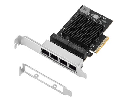 E-GREEN PCI-Express kontroler 4-port 2.5 Gigabit Ethernet (Realtek 8125B)