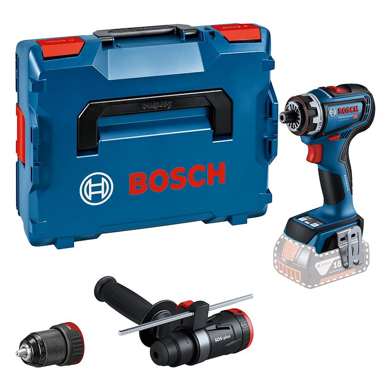 Bosch GSR 18V-90 FC Akumulatorska bušilica/odvrtač + 2 FC nastavka u L-Boxx koferu, Solo 06019K6204