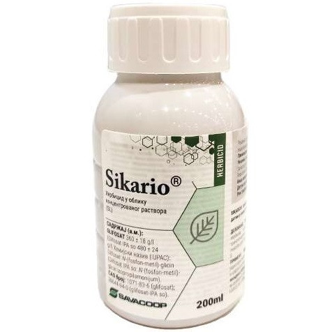 Neselektivni totalni herbicid SIKARIO 200ml