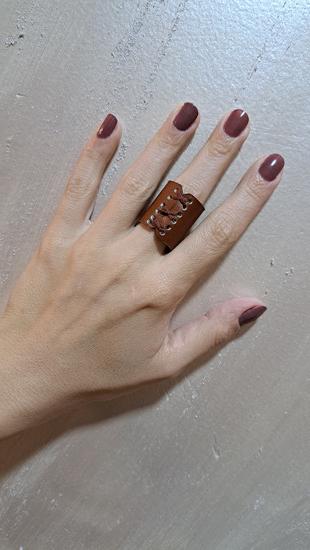 Prsten Viking od prirodne kože/cena po komadu