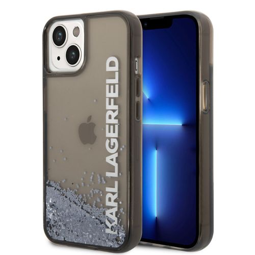 Karl Lagerfeld Futrola za iPhone 14 LIQ. GLITTER ELONG BLACK