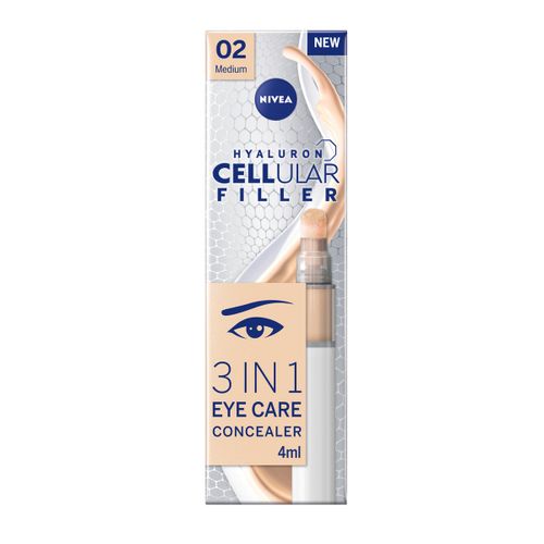 NIVEA Hyaluron Cellular Filler3u1 korektor- medium 4ml