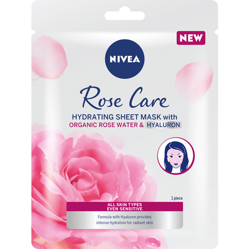 NIVEA Rose Touch maska za lice 1pcs