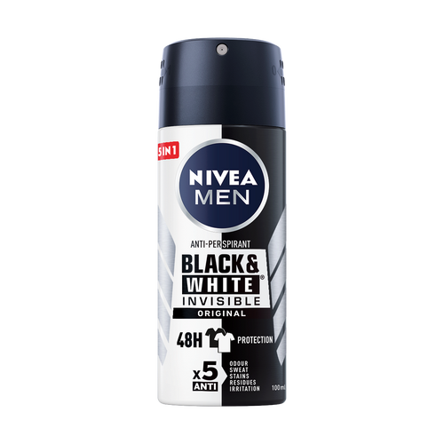 NIVEA Men Black & White Invisible dezodorans u spreju 100ml