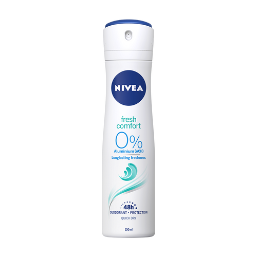 NIVEA Fresh Comfort 0% Aluminium dezodorans u spreju 150ml