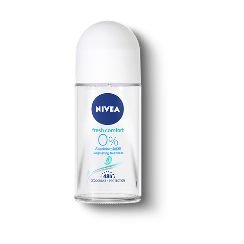 NIVEA Fresh Comfort 0% Aluminium dezodorans roll-on 50ml