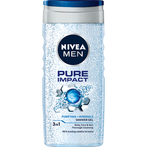 NIVEA Men Pure Impact gel za tuširanje 250ml