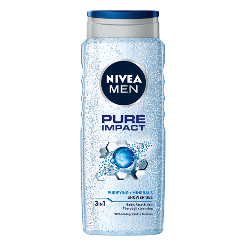 NIVEA Men Pure Impact gel za tuširanje 500ml