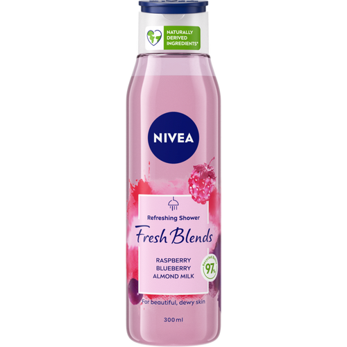 NIVEA Fresh Blends raspberry blueberry almond milk gel za tuširanje 300ml