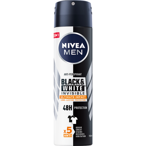 NIVEA Men Black&White Ultimate Impact dezodorans u spreju 150ml