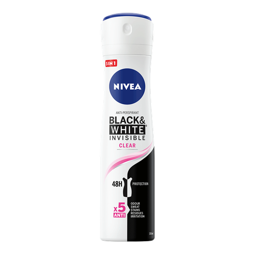 NIVEA Black&White Invisible Clear dezodorans u spreju 150ml