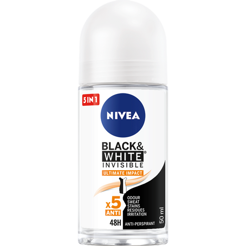 NIVEA Black&White Invisibe Ultimate Impact dezodorans roll-on 50ml