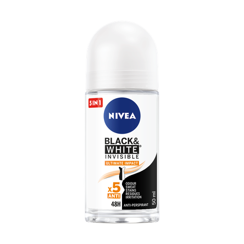 NIVEA Black&White Invisibe Ultimate Impact dezodorans roll-on 50ml