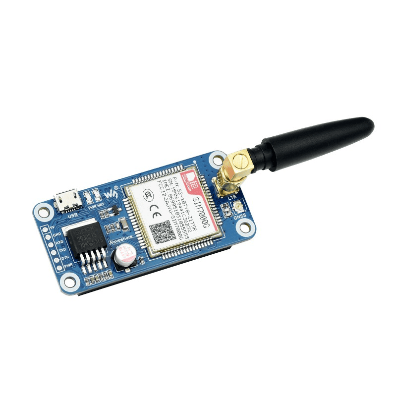 SIM7000G NB-IoT / Cat-M / EDGE / GPRS HAT za Raspberry Pi, GNSS