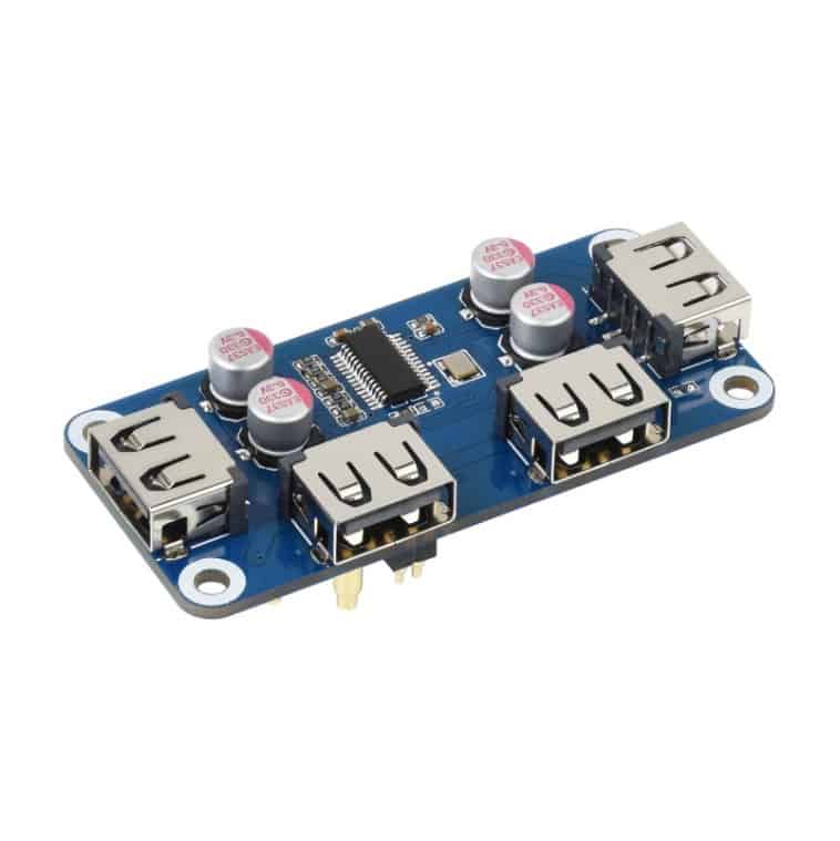 Raspberry Pi USB HUB HAT (B), 4x USB 2.0