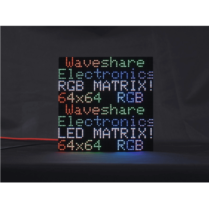 RGB full-color LED matrix panel, 2mm Pitch, 64×64 piksela, podesiva osvetljenost, 128×128 mm