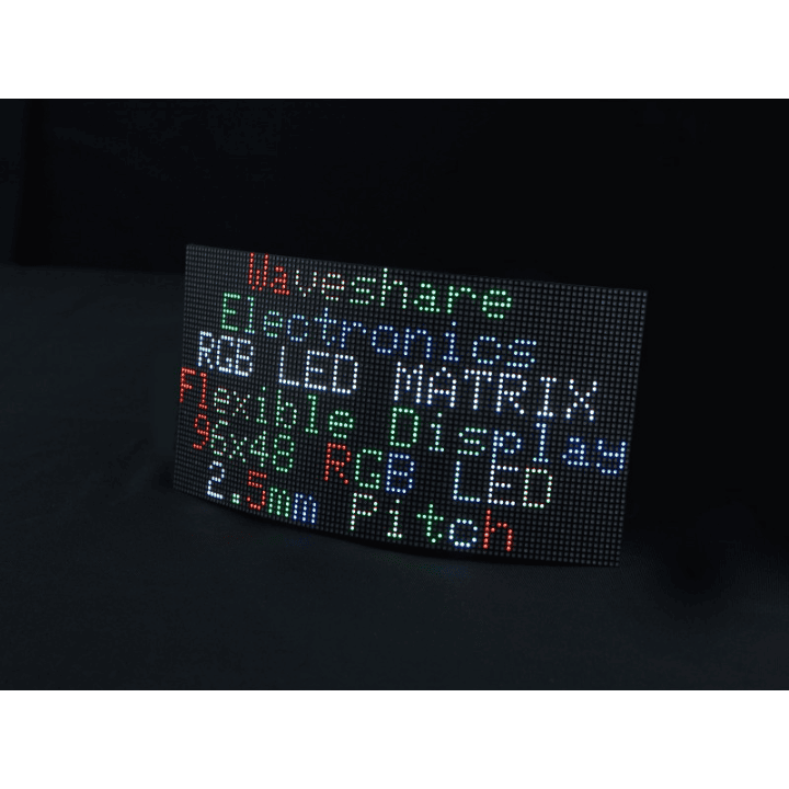 Savitljiv, RGB full-color LED matrix panel, 2.5mm Pitch, 96×48 piksela, podesiva osvetljenost, 240×120 mm