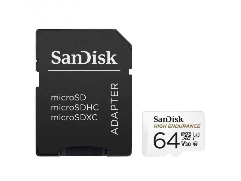 SANDISK SDHC 64GB MICRO 100MB/S40MB/S CLASS10 U3/V30+SD ADAP.