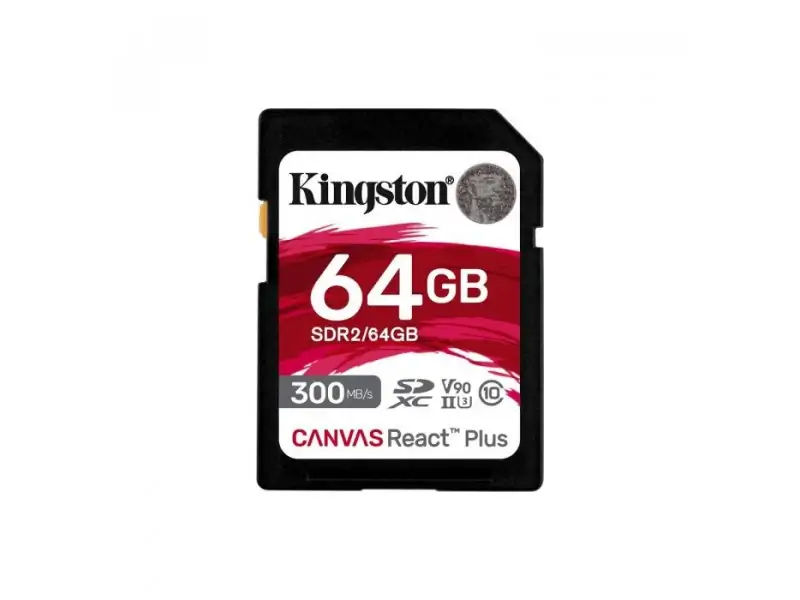 KINGSTON SDXC KARTICA CANVAS REACT PLUS 64GB (SDR2/64GB)