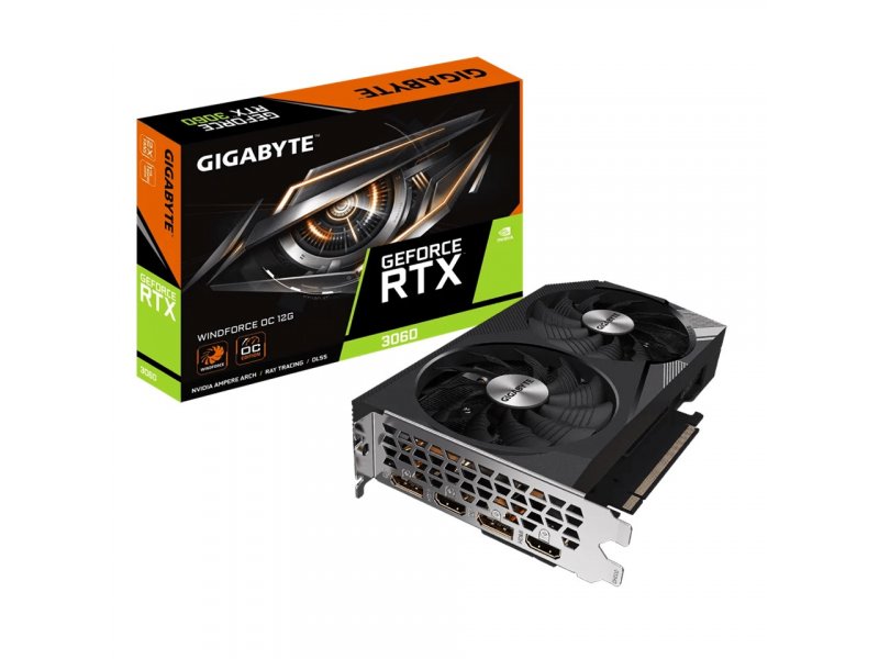 GIGABYTE GEFORCE RTX 3060 WINDFORCE OC 12 GV-N3060WF2OC-12GD