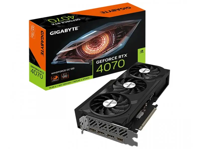 GIGABYTE NVIDIA GEFORCE RTX 4070 12GB GV-N4070WF3OC-12GD