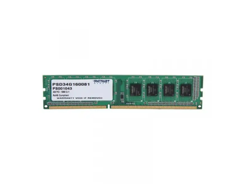 PATRIOT MEMORIJA DDR3 4GB 1600MHZ SIGNATURE PSD34G160081