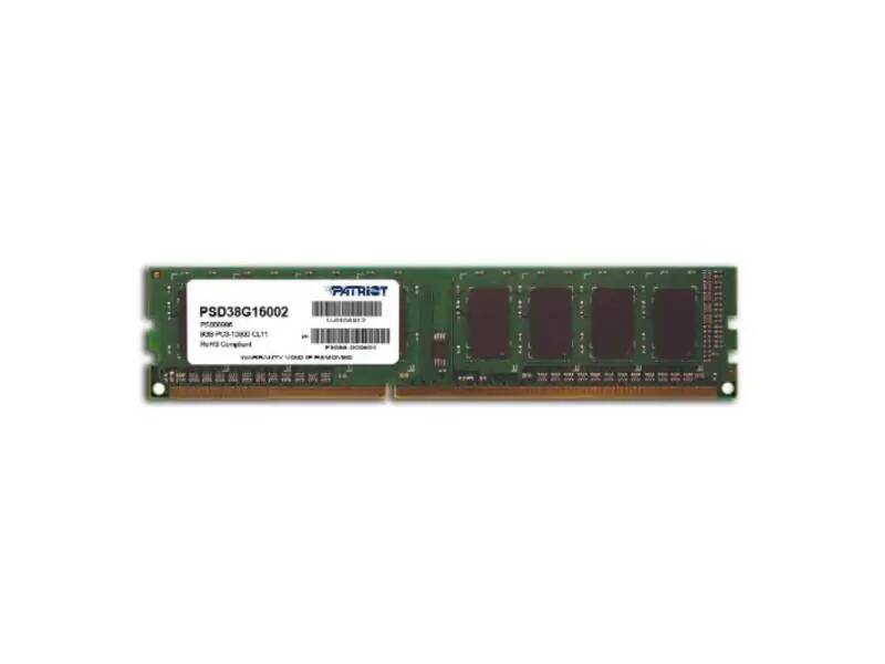 PATRIOT 8GB DDR3 1600MHZ, SIGNATURE, PSD38G16002